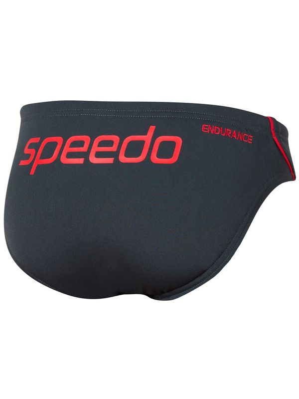 Speedo Endurance Logo Red Boys Briefs