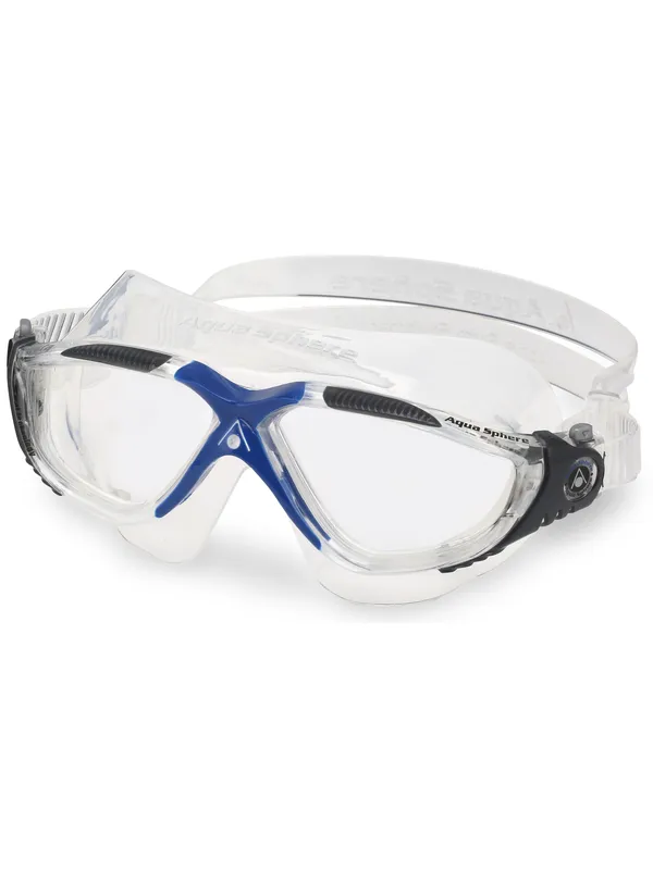 Aqua Sphere Vista Swim Mask - Smoke/Grey/Blue