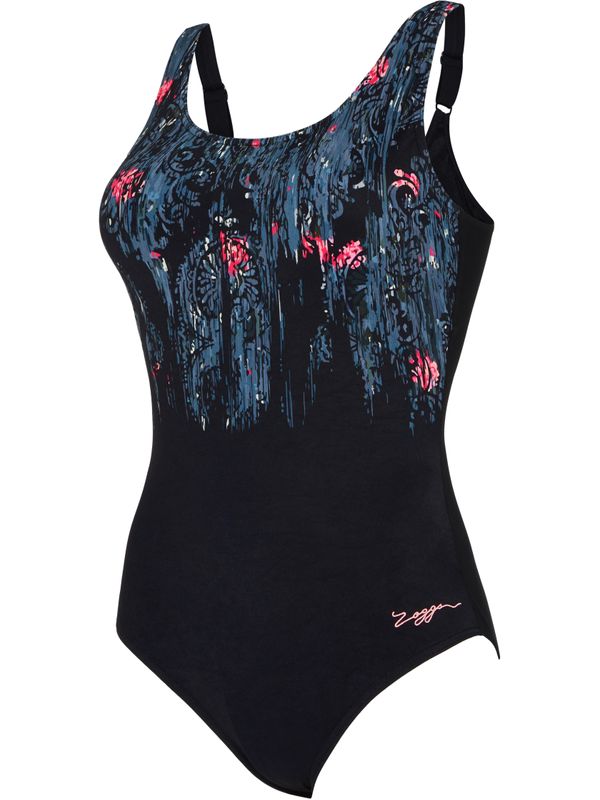 Zoggs Ruched Front One Piece - Aqua Digital