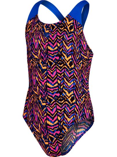 Speedo Splashback One Piece - Blue Flame/Boost Orange