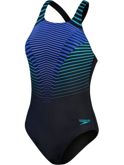 Speedo Medalist One Piece - Chroma Blue/Aquarium/Miami Lilac