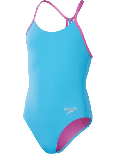 Speedo Star Back One Piece - Mango/Diva/Violet