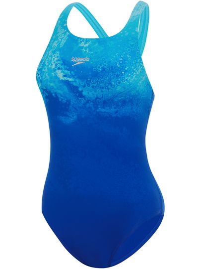 Speedo Fixed X-Back One Piece - Navy/Blue