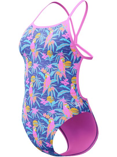 Speedo Cactus Party Girls One Piece Swimsuit