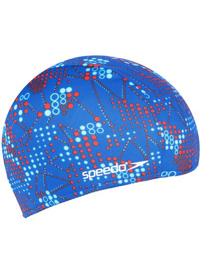Speedo Blue Junior Polyester Swim Cap