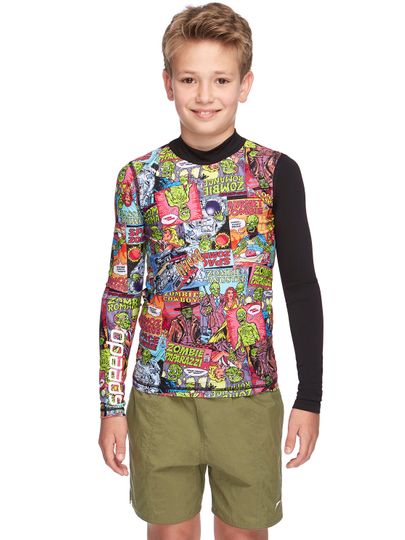 Speedo Hero Boys Long Sleeve Rashie