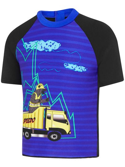 Speedo Trucker Bear Toddler Boys Short Sleeve Sun Top