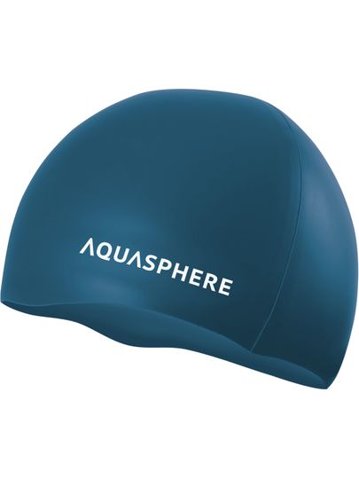 Aqua Sphere Plain Swim Cap - Dark Green/White