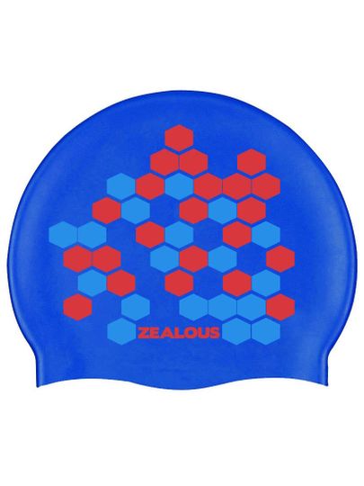 Zealous Blue Lethal Swim Cap