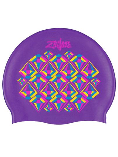 Zealous Pink Sherbet Swim Cap