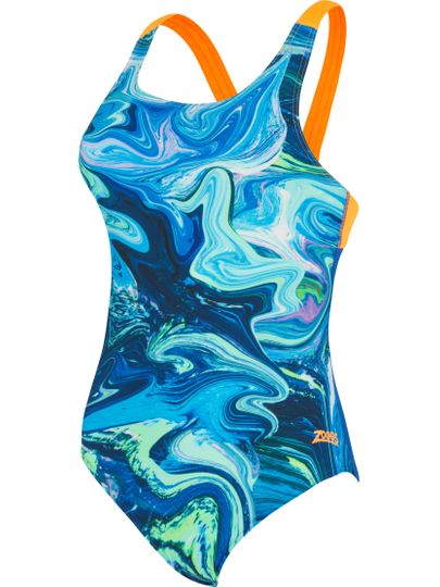 Zoggs Hi Front One Piece - Prism Geo