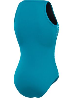 Speedo Panel Hydrasuit One Piece - Peacock/Marine Blue