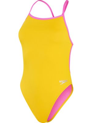 Speedo V-Back One Piece - Mango/Neon Violet