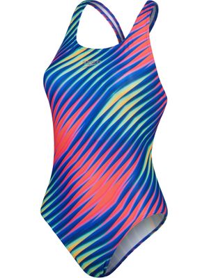 Speedo Powerback One Piece - Cobalt/Watermelon/Blue