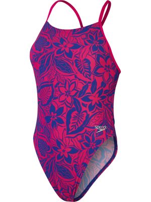 Speedo Tie Back One Piece - Bondi Night Floral