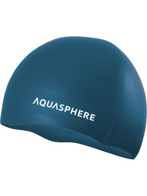 Aqua Sphere Plain Swim Cap - Dark Green/White
