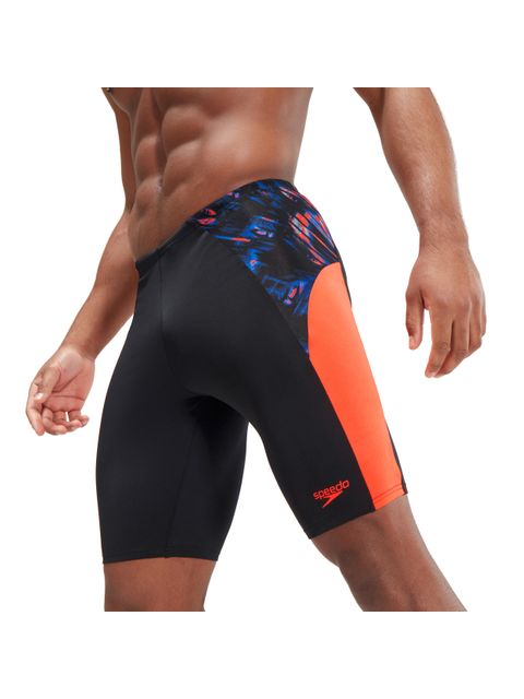Speedo Splice Jammers - Black/Orange