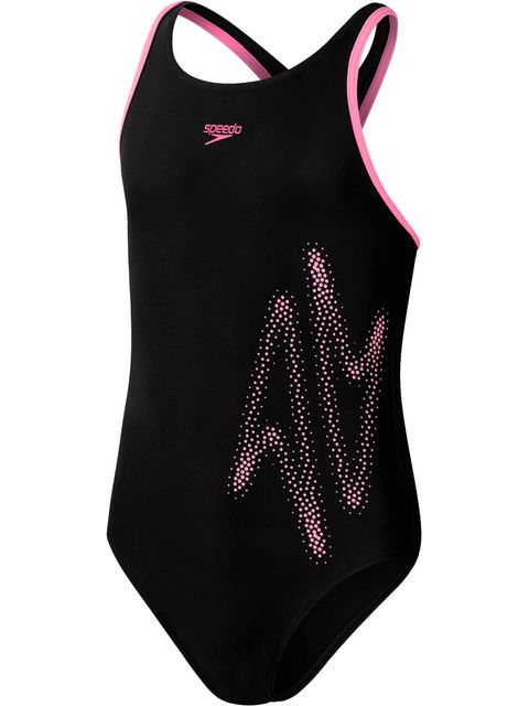 Speedo Flyback One Piece - Boom Logo/Taffy Pink | Swimmer.com.au