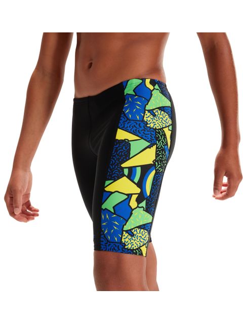 Speedo Panel Jammers - Flame/Yellow/Green