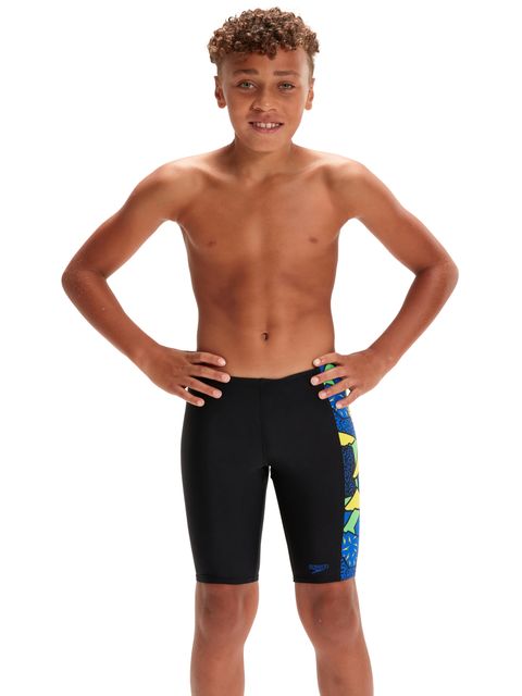 Speedo Panel Jammers - Flame/Yellow/Green