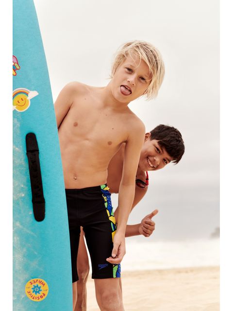 Speedo Panel Jammers - Flame/Yellow/Green