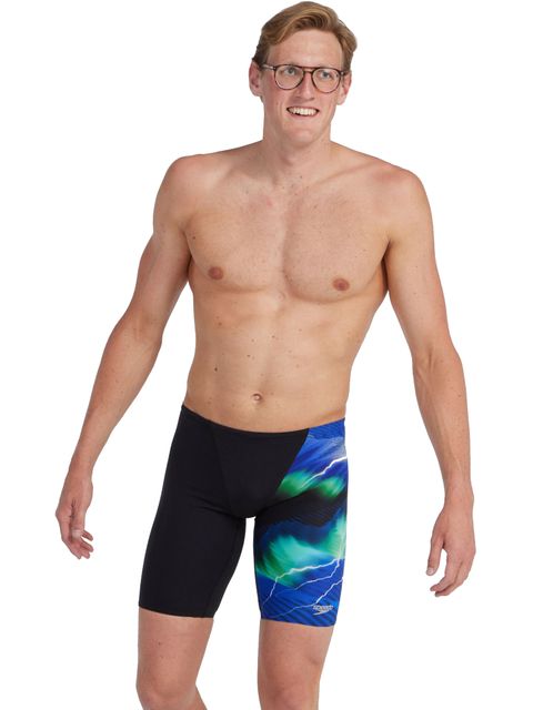 Speedo V-Cut Jammers - Beautiful Blue/Siren Red