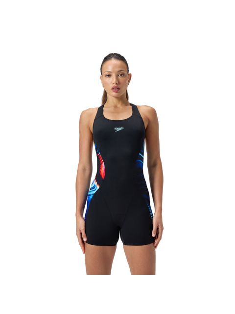 Speedo Digital Printed Legsuit - Speedo Black