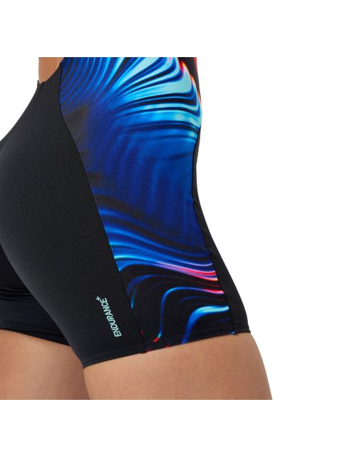 Speedo Digital Printed Legsuit - Speedo Black