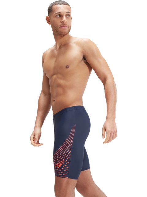 Speedo Medley Logo Jammers - Navy/Orange