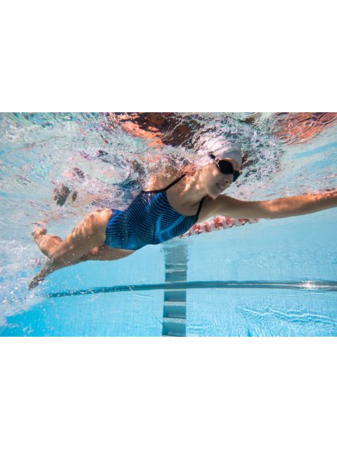 Speedo Coded Riff Flyback One Piece - Speedo Blue