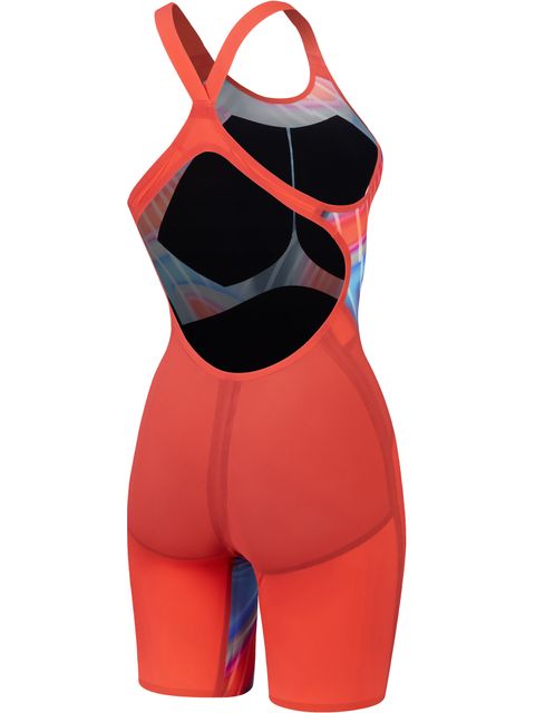 Speedo Fastskin LZR Pure Valor 2.0 Openback Kneeskin - Red/Blue