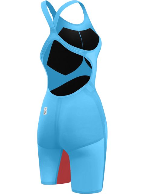 Speedo Fastskin LZR Pure Valor 2.0 Openback Kneeskin - Blue/Red ...