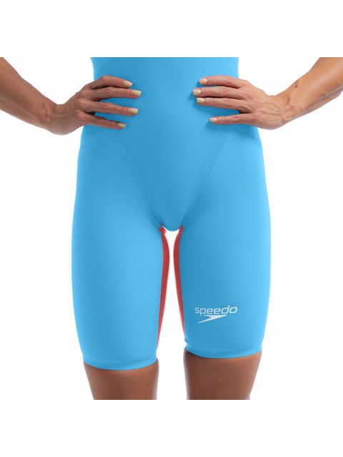 Speedo Fastskin LZR Pure Valor 2.0 Openback Kneeskin - Blue/Red ...