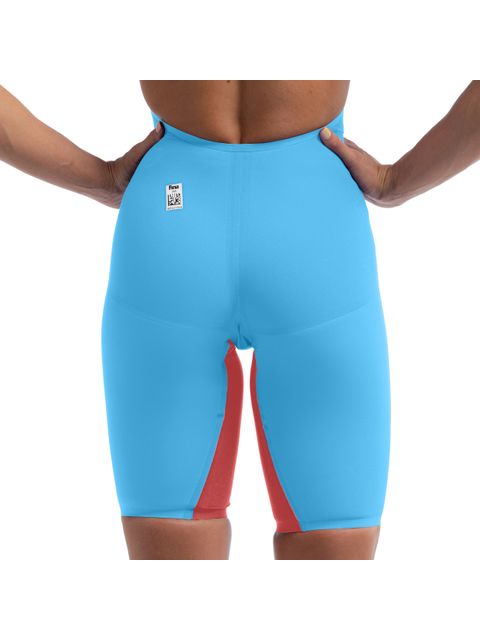 Speedo Fastskin LZR Pure Valor 2.0 Openback Kneeskin - Blue/Red ...