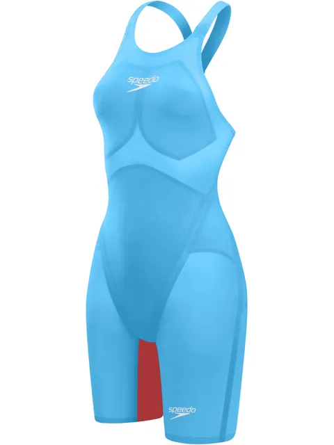 Speedo Fastskin LZR Pure Valor 2.0 Openback Kneeskin - Blue/Red ...