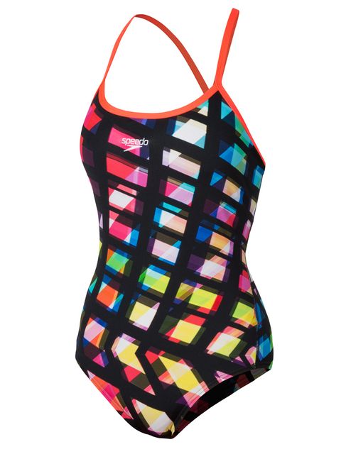 Speedo Crazy Check One Piece Swimsuit