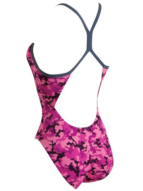 Zoggs Camo Pink Womens One Piece Swimsuit