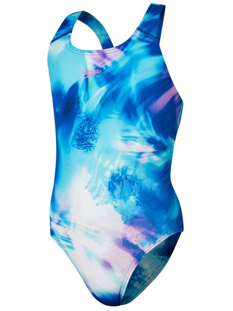 Speedo Northern Lights Leader Back Girls One Piece Swimsuit