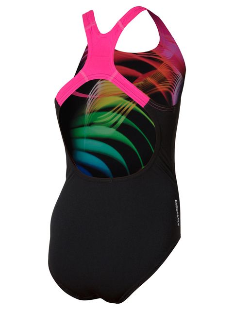 Speedo Flow Motion Medalist Girls One Piece Swimsuit