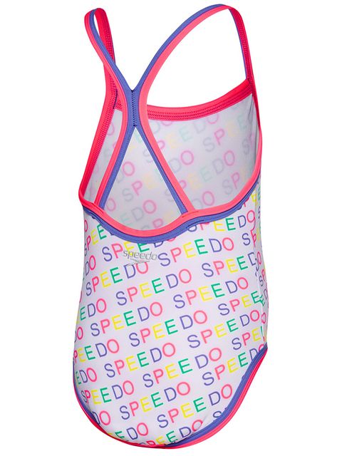 Speedo Carnival Twinback Toddler Girls One Piece Swimsuit