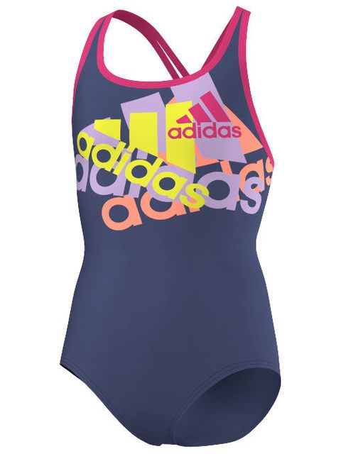 Adidas Raw Purple Girls One Piece Swimsuit