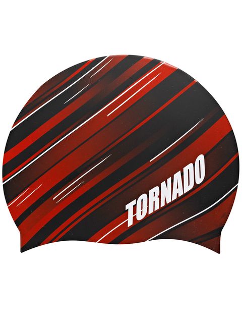 Tornado Aquastream Red Silicone Swim Cap