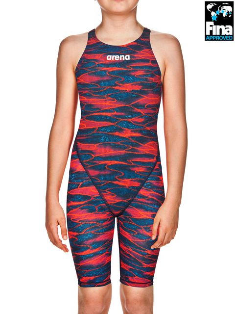 Arena Powerskin ST 2.0 Limited Edition Blue & Red Girls Kneelength