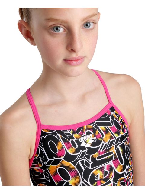 Arena Lightdrop Back One Piece - Freak Rose/Multi