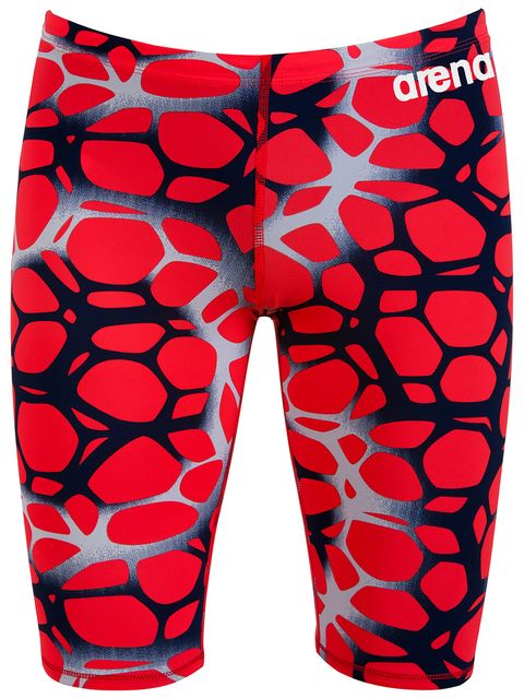 Arena Powerskin ST Red & Silver Jammers
