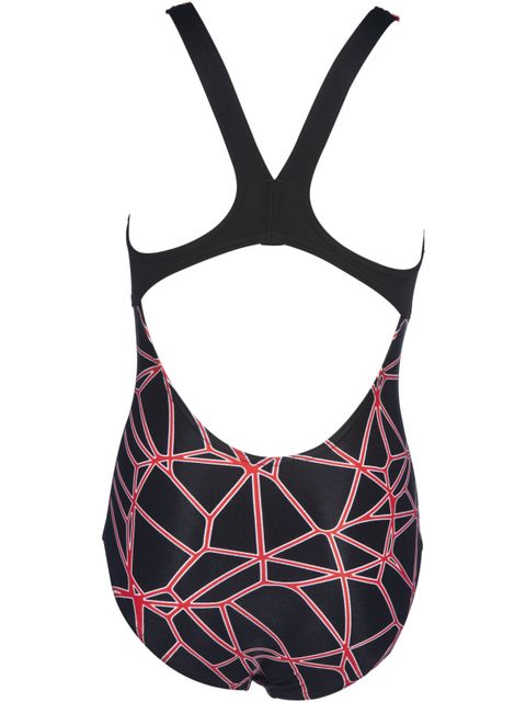 Arena Swim Pro Back One Piece - Carbonics Pro Black/Red | Swimmer.com.au