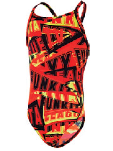 Funkita Varsity Red Girls One Piece Swimsuit