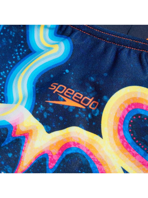 Speedo Splashback One Piece - Navy/Orchid/Pink