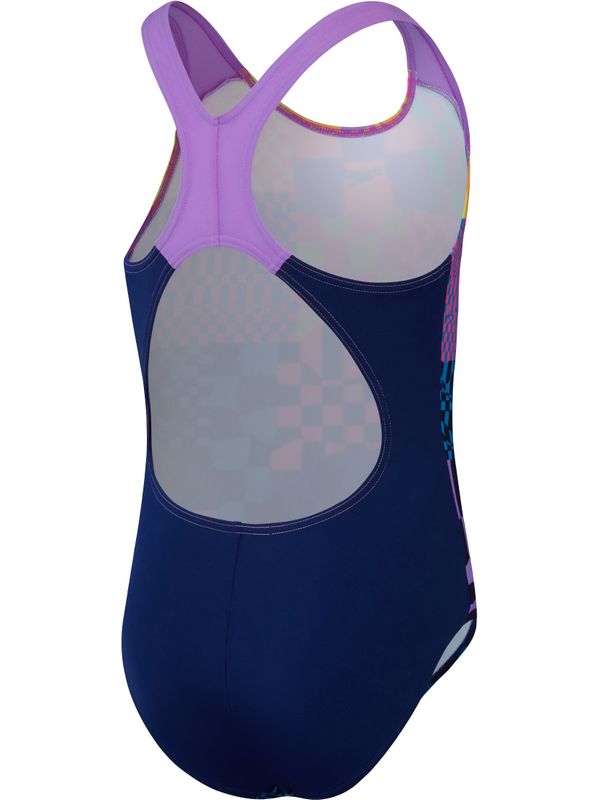 Speedo Splashback One Piece - Black/Purple/Pink