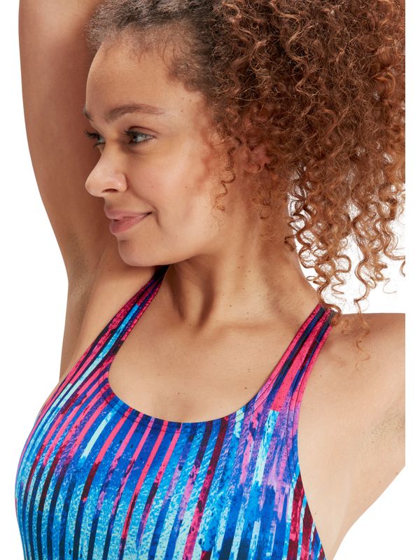 Speedo Medalist One Piece - Navy/Cobalt/Pink